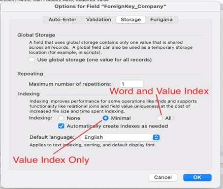 Indexing to Improve FileMaker Database Performance